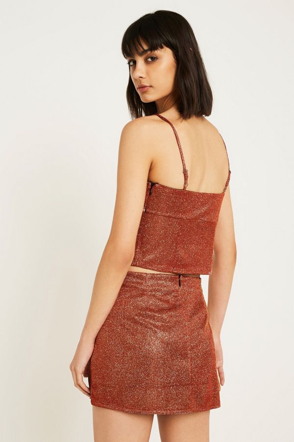 UO Moonbeam Metallic Cami Top | Urban Outfitters