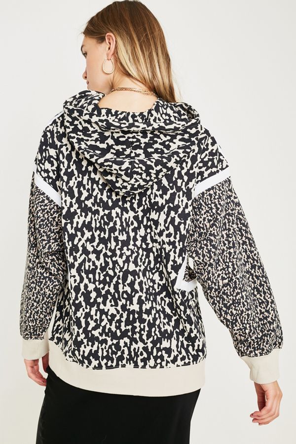adidas Originals Leopard Print Boyfriend Hoodie | Urban Outfitters UK