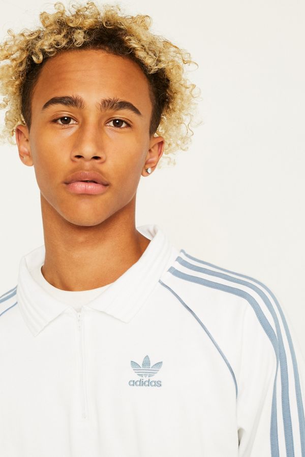 adidas Authentic White Rugby Shirt | Urban Outfitters