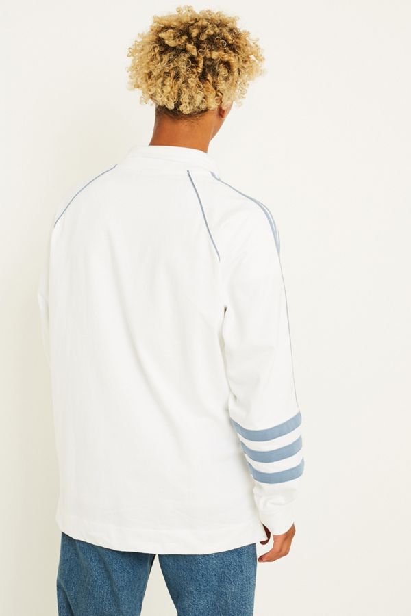 adidas Authentic White Rugby Shirt | Urban Outfitters