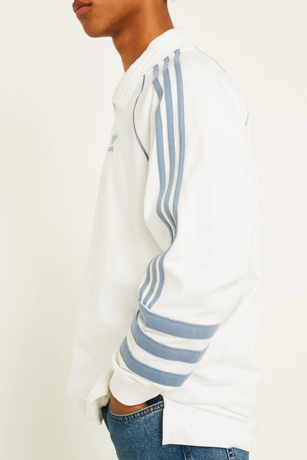 adidas Authentic White Rugby Shirt | Urban Outfitters