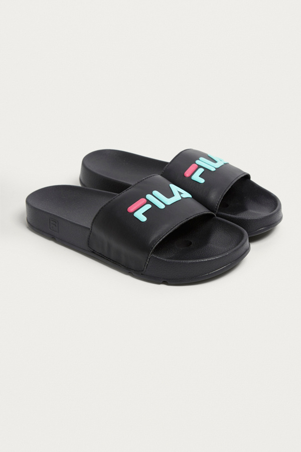 FILA Black Drifter Sliders | Urban Outfitters