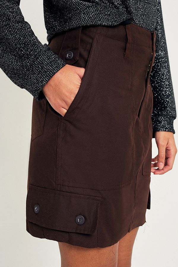 Urban Renewal Vintage Customised Brown Military Cargo Skirt | Urban ... Urban Renewal Vintage Customised Brown Military Cargo Skirt | Urban ...