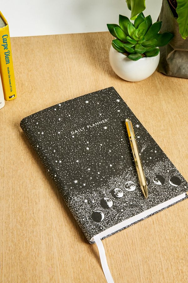 Ohh Deer Black Celestial Daily Planner | Urban Outfitters UK