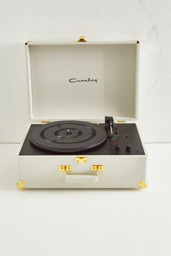 Crosley Keepsake Grey and Gold Vinyl Record Player | Urban Outfitters