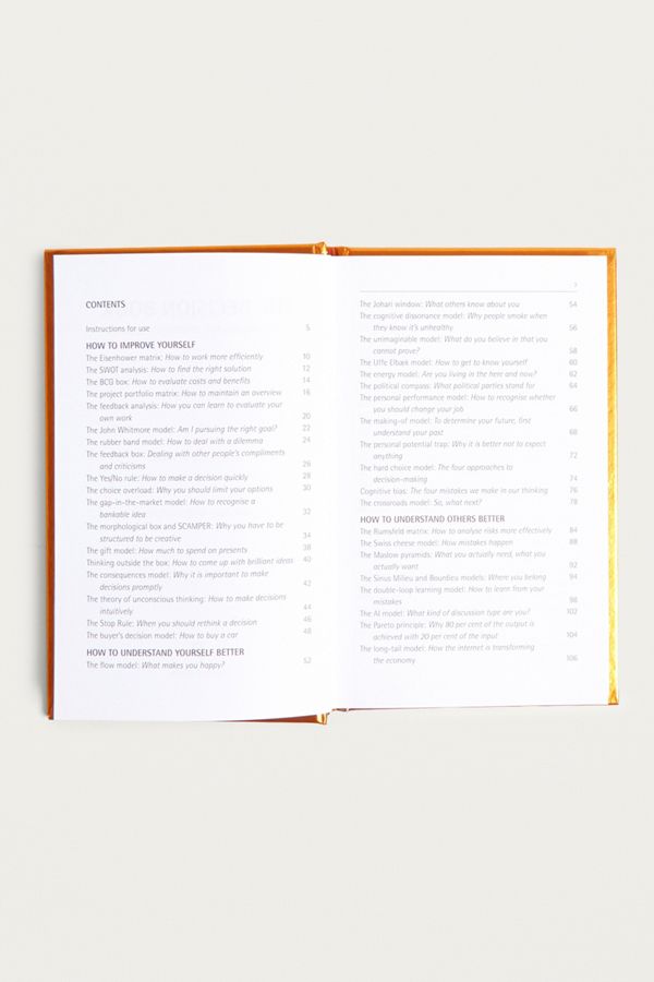 The Decision Book: 50 Models For Strategic Thinking By Mikael Krogerus ...