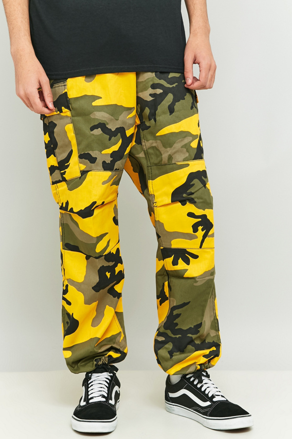 Urban Renewal Vintage Surplus Rothco Stinger Yellow Camo BDU Trousers ...